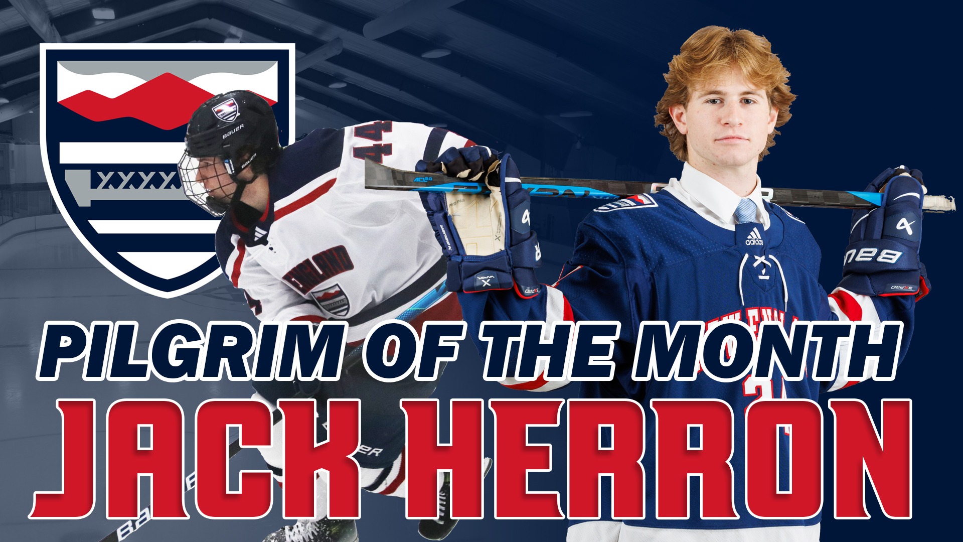 Herron Earns Male Pilgrim of the Month Honors - New England College