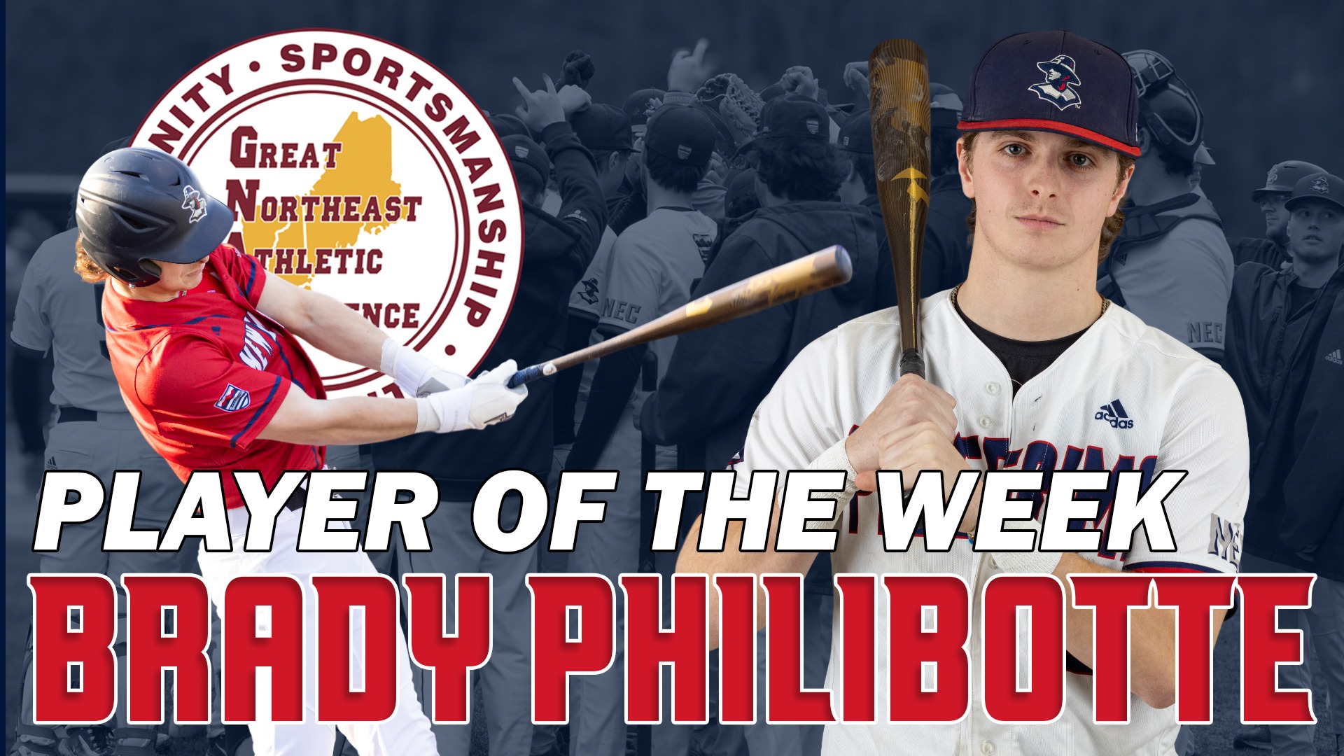 Philibotte Tabbed GNAC Baseball Player of the Week - New England College