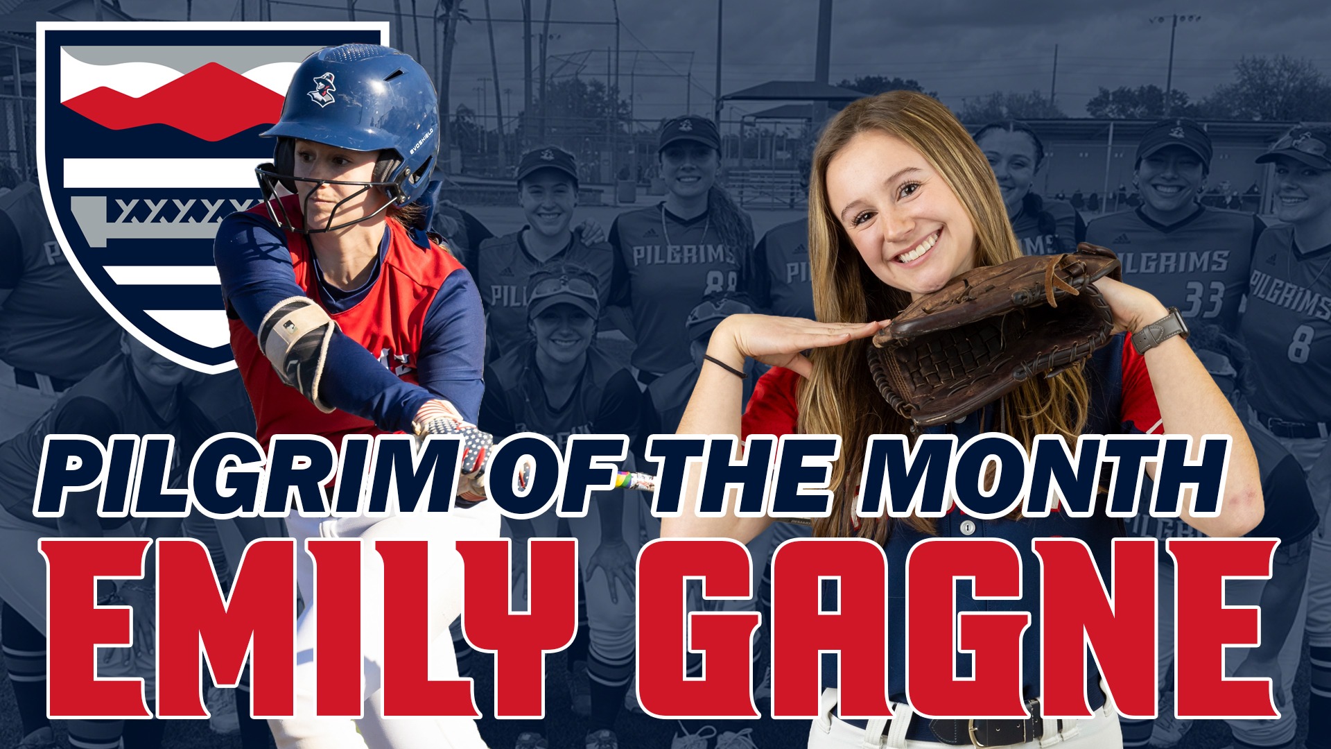 Softball’s Gagne Named Female Pilgrim of the Month for March - New ...