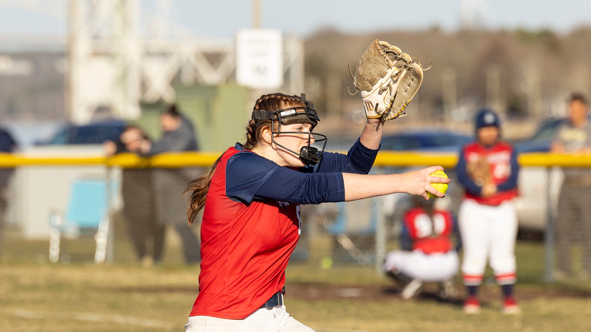 Olson Pitches Softball Past Rivier in GNAC Playoffs - New England College