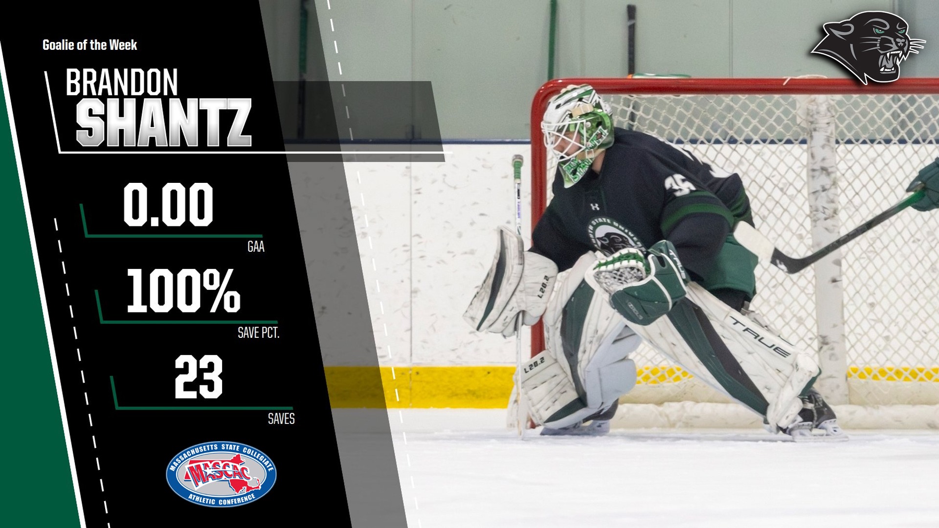 MH: Shantz honored as Goalie of the Week, Doyle to Weekly Honor Roll - Plymouth State University