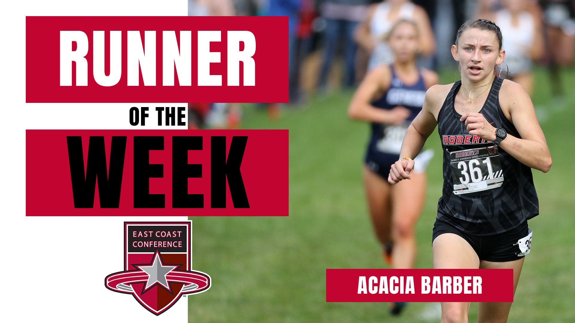 Barber Named ECC Runner of the Week - Roberts Wesleyan University Athletics