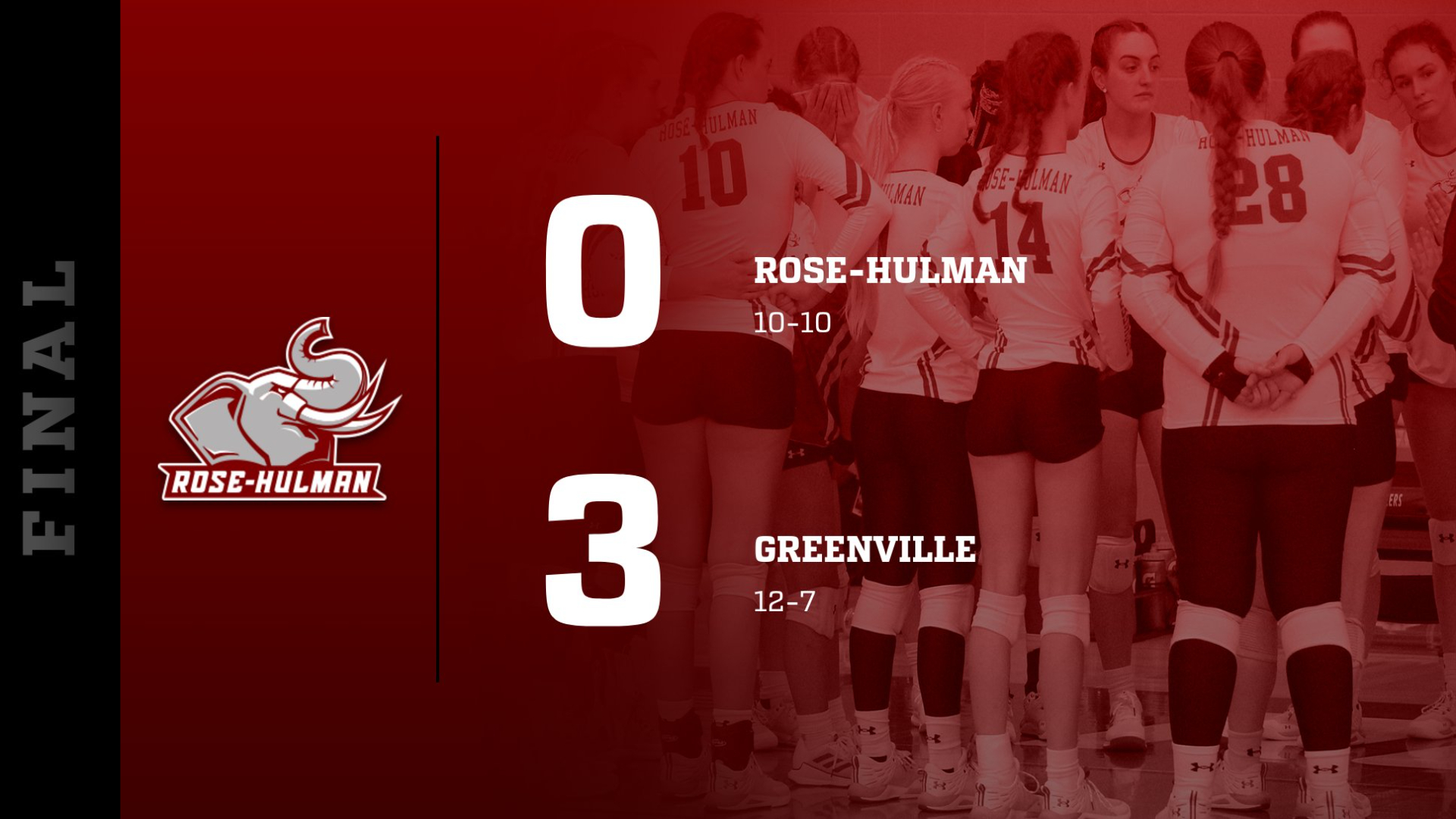 Women's Volleyball Falls to Greenville in Straight Sets - Rose-Hulman ...