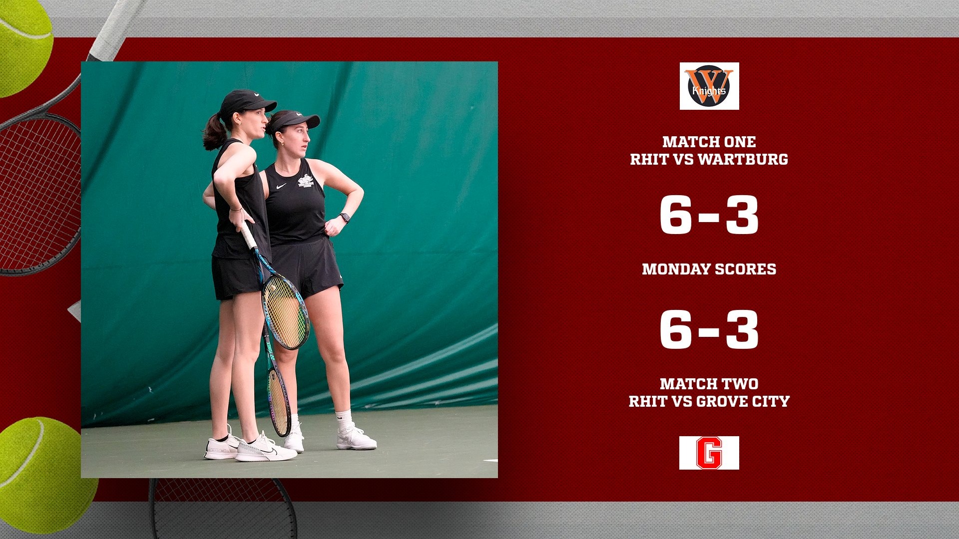 Women's Tennis Falls 6-3 to Grove City and Wartburg - Rose-Hulman ...