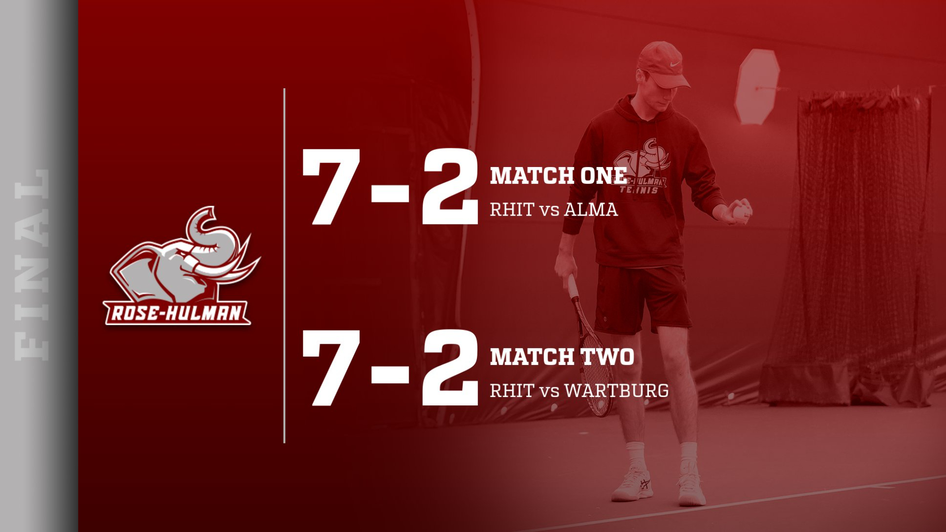 Men's Tennis Completes Doubleheader Sweep over Wartburg and Alma - Rose ...