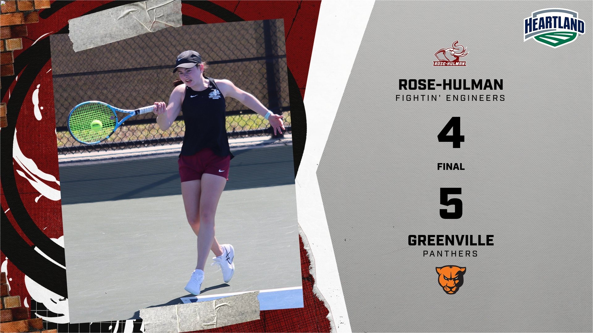 Women's Tennis Drops Tight 5-4 Contest with Greenville - Rose-Hulman ...