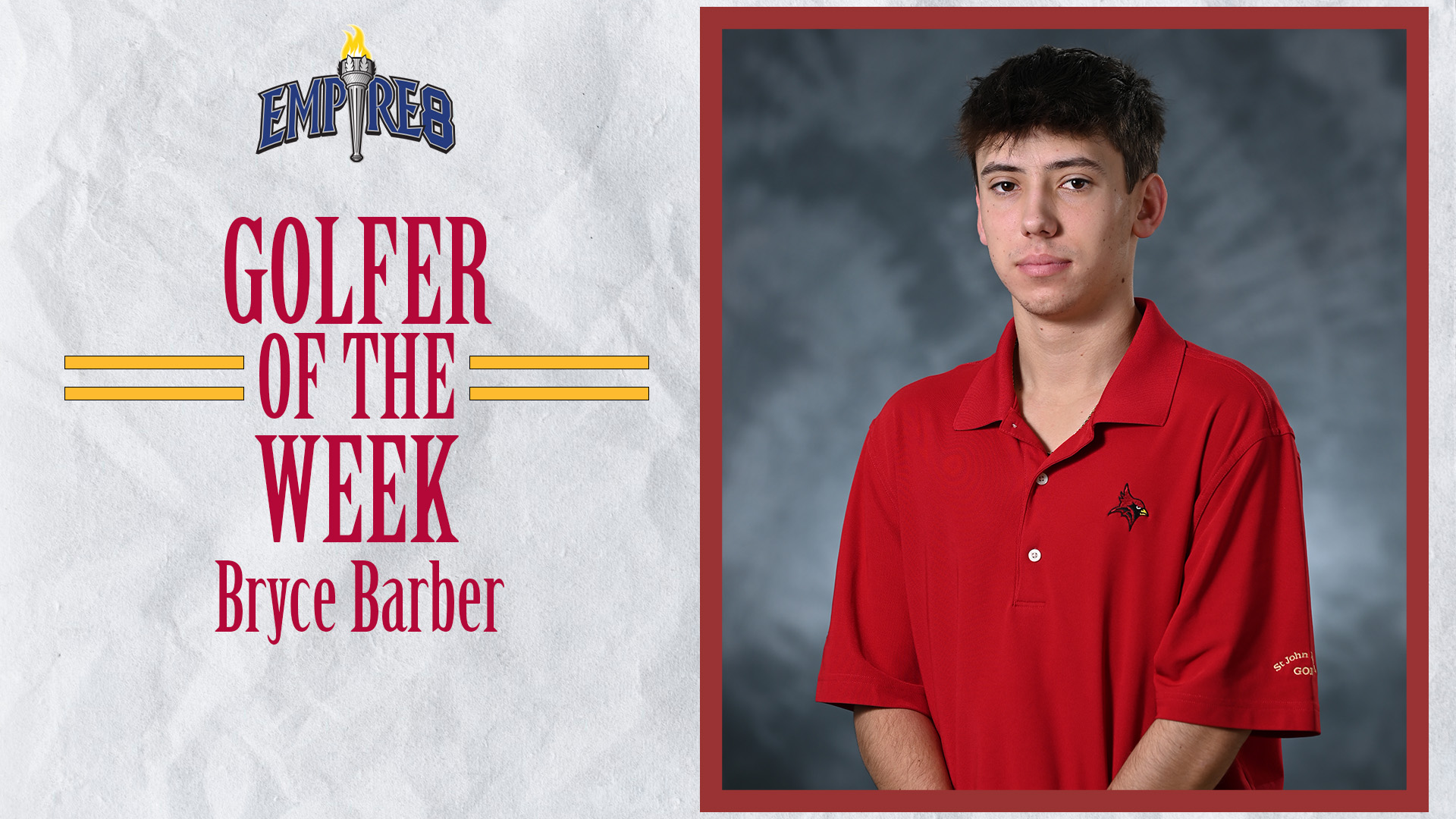 Barber Named Empire 8 Player of the Week - St. John Fisher University ...