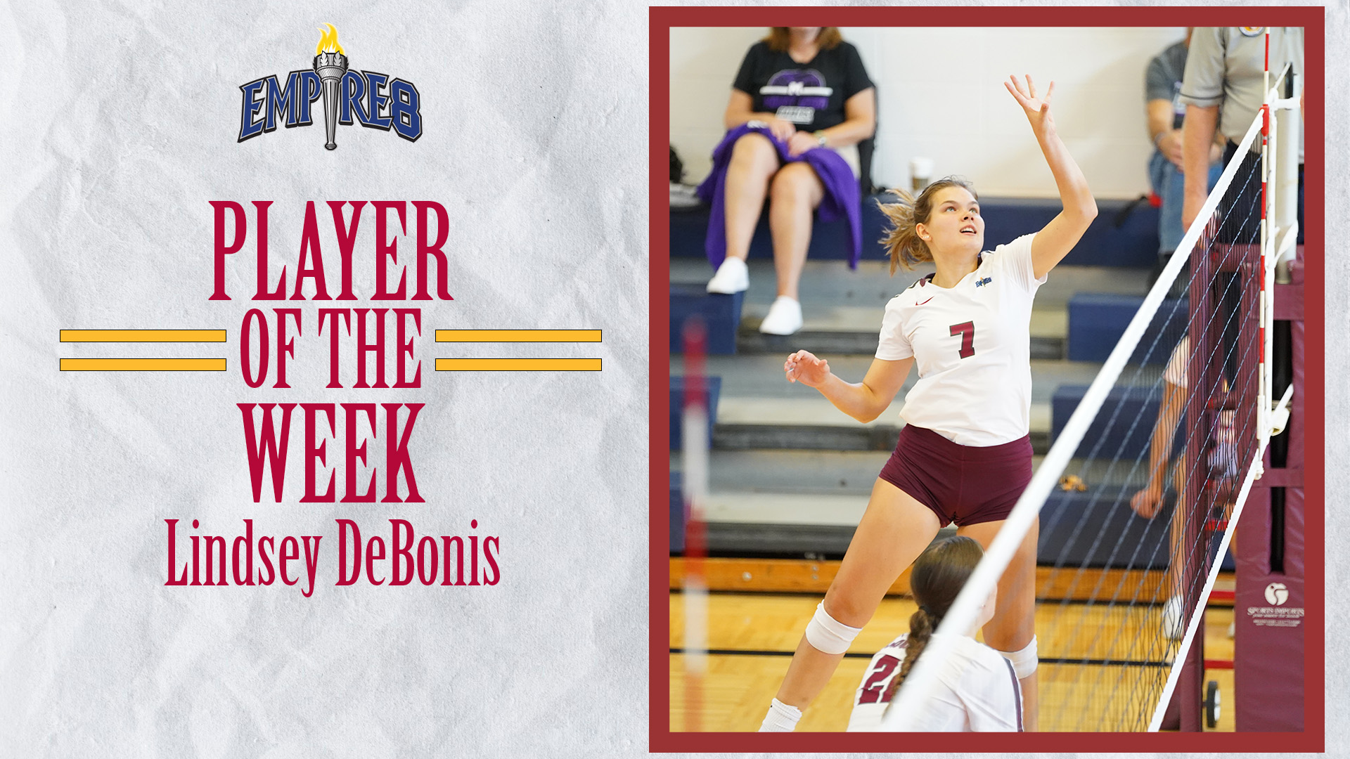 DeBonis Named Empire 8 Player of the Week - St. John Fisher University ...