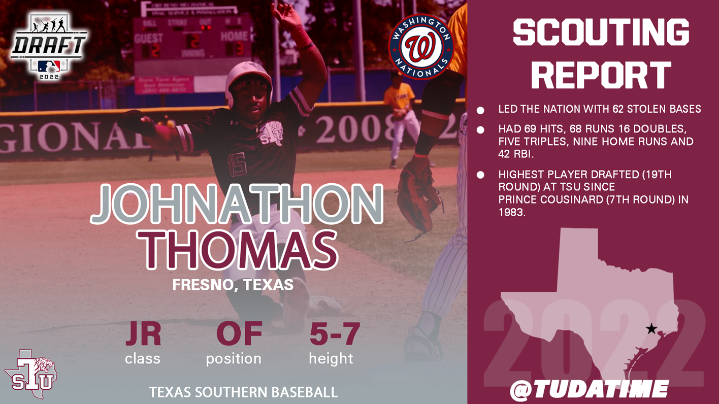 Johnathon Thomas - 2022 - Baseball - Texas Southern University Athletics