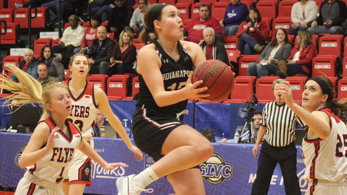 Women's Hoops Sees Season End in GLVC Quarterfinal - UIndy Athletics