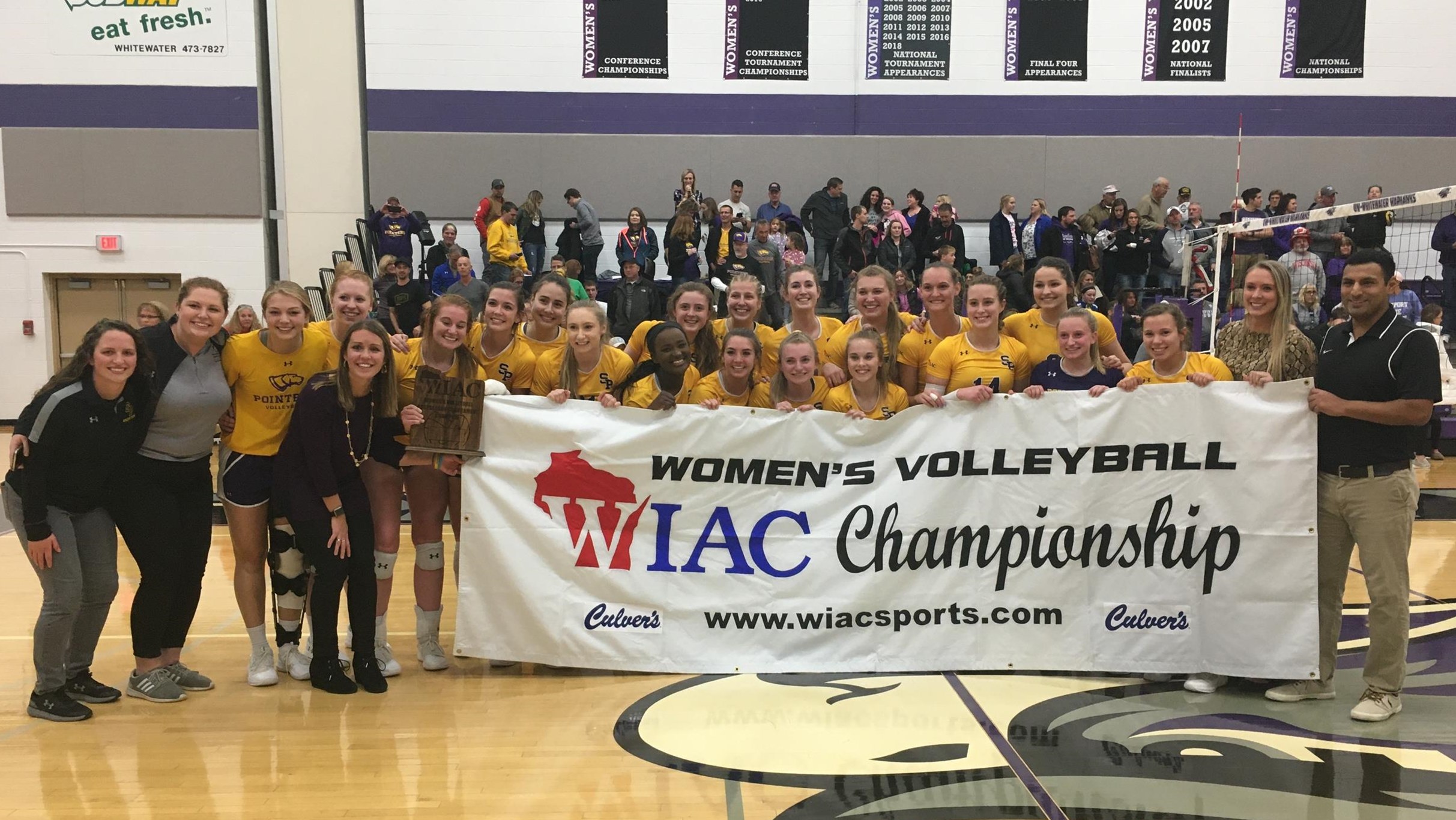 Pointers Punch NCAA Tournament Ticket with Five-Set Win in WIAC ...