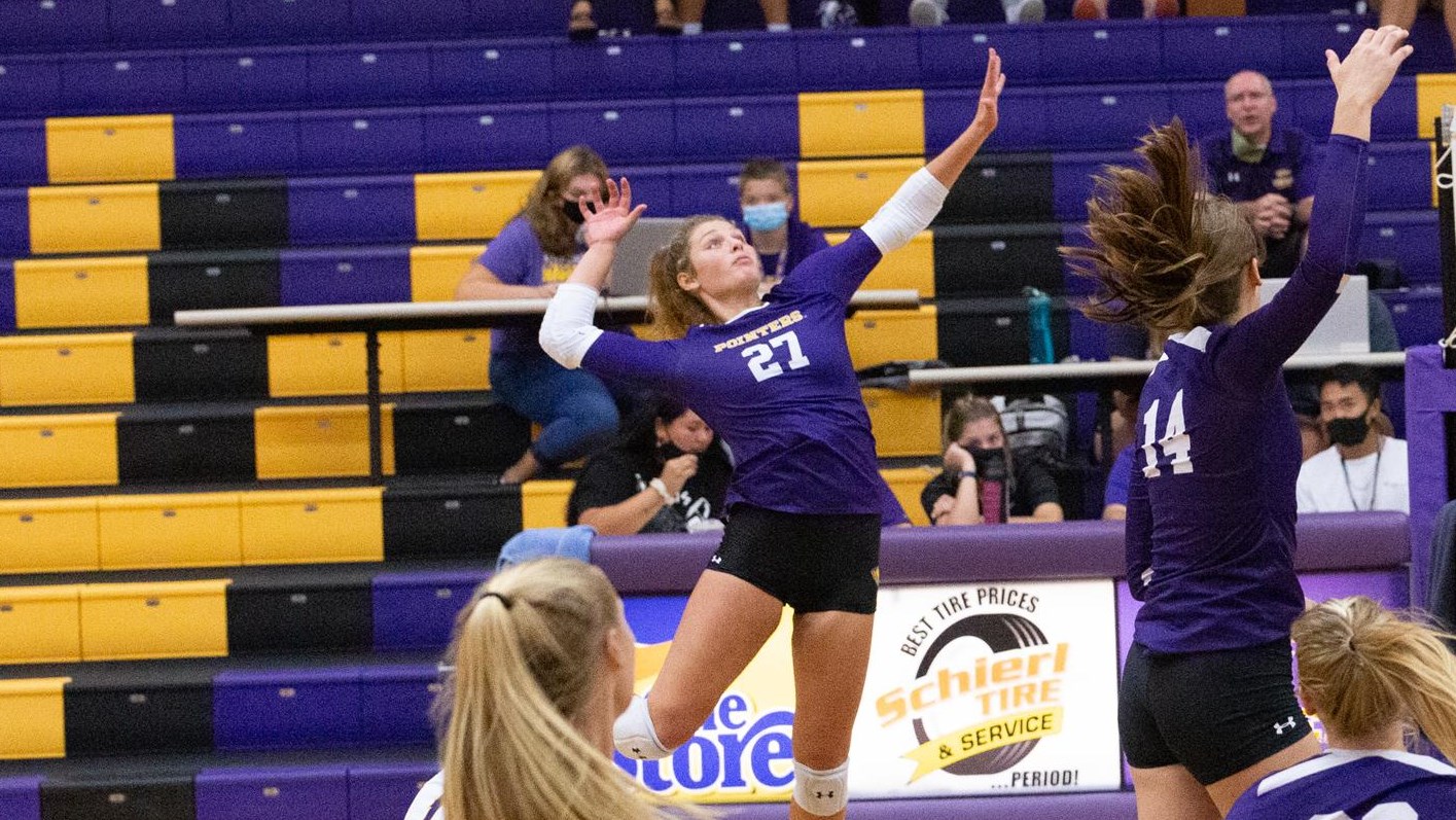 UWSP Volleyball Sweeps Quad in De Pere - University of Wisconsin ...