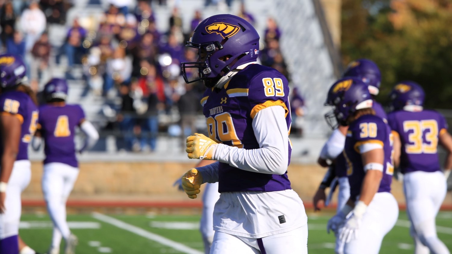 Gallagher Hauls in Two Touchdowns, Program Record for Pointers ...