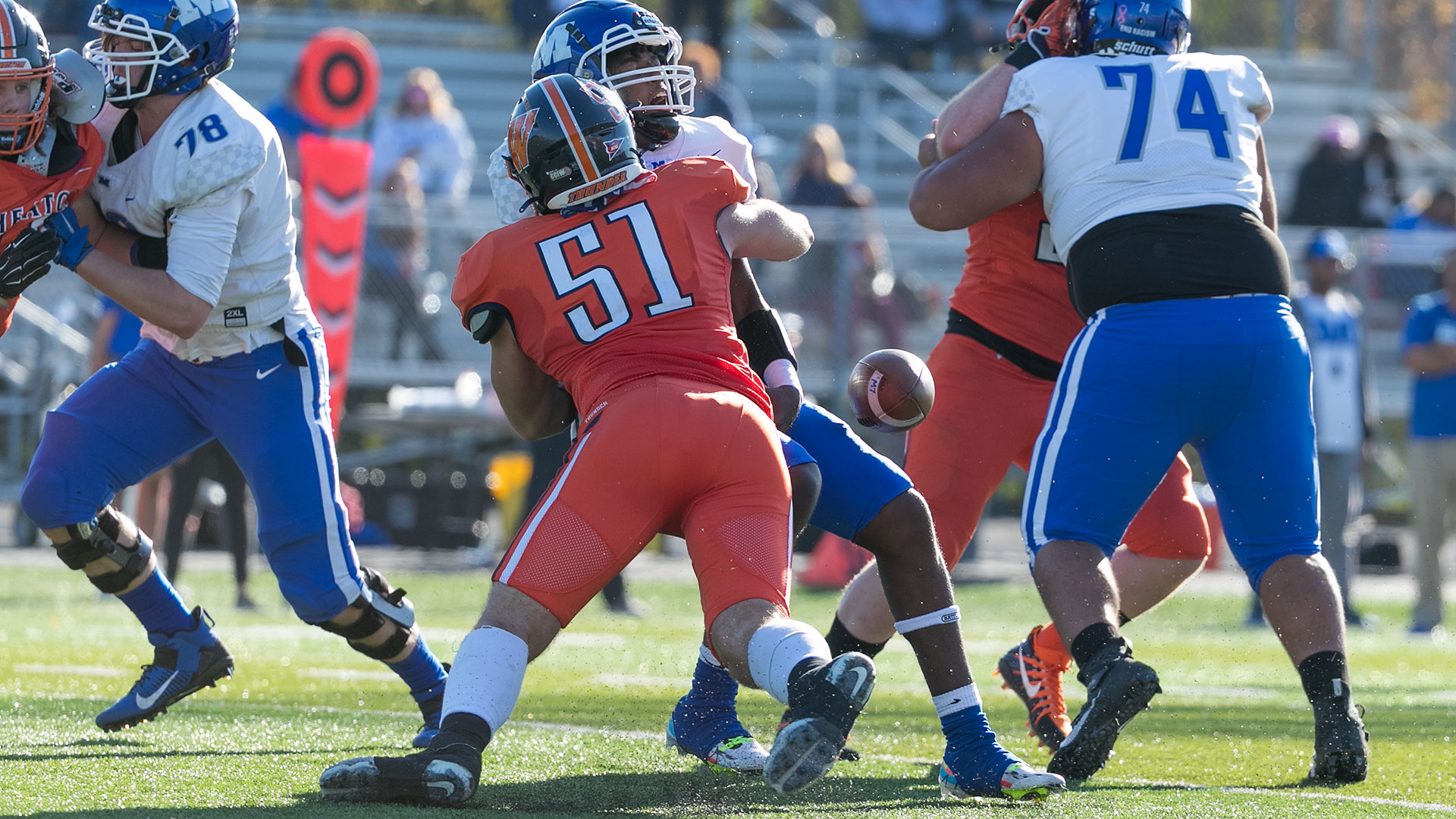 The Thunder football team tops Millikin 69-3 at home - Wheaton College ...