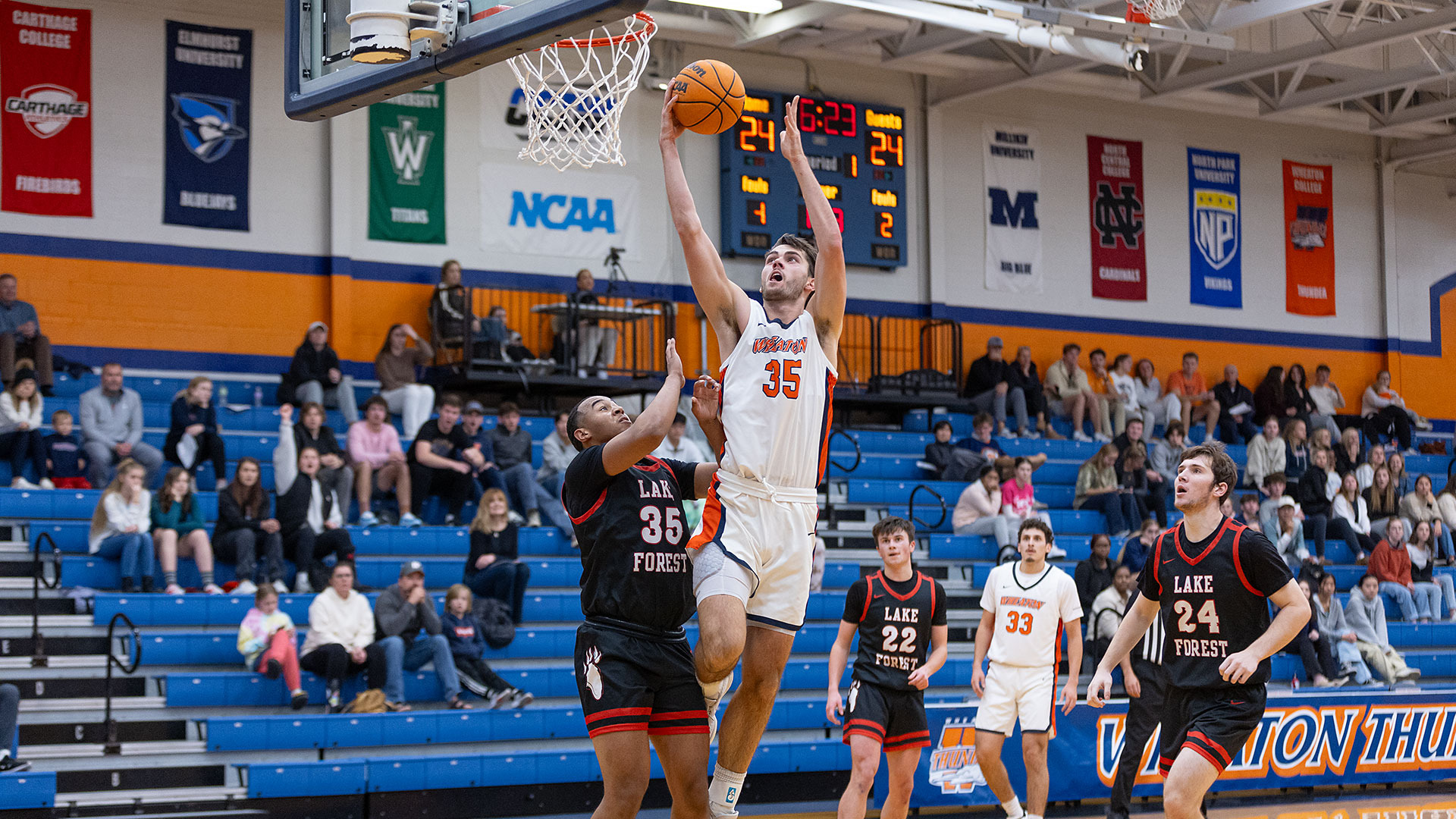 Thunder men's basketball tops Lake Forest, 86-65 - Wheaton College ...