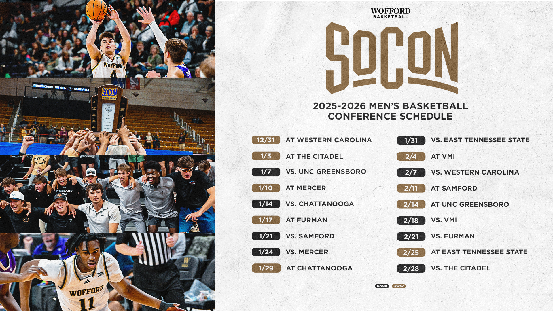 Wofford Announces Men’s Basketball 2025-26 Non-Conference Schedule ...