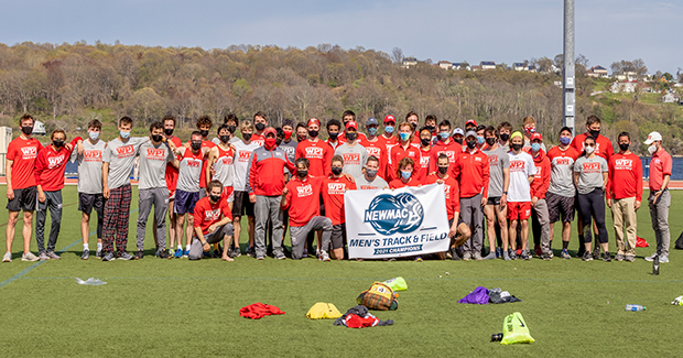 Thomas Sweeps Hurdles as Men's Track and Field Wins First-Ever NEWMAC ...