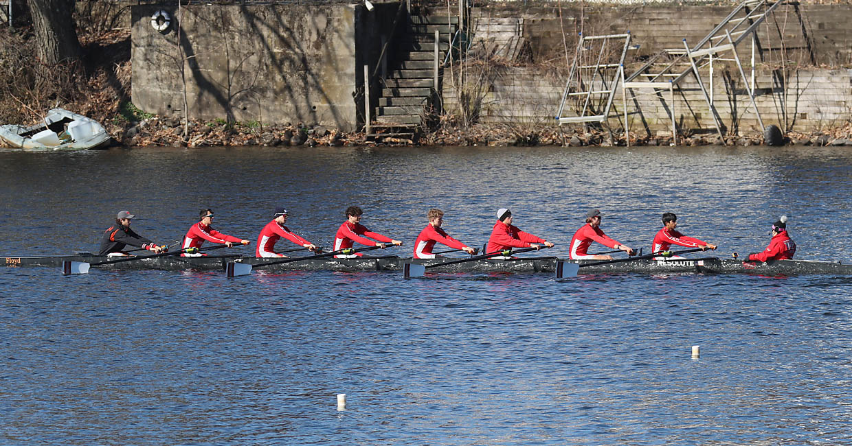 Men's Rowing Competes Against Trinity, Ithaca and Colby; 3V8 and V4A ...