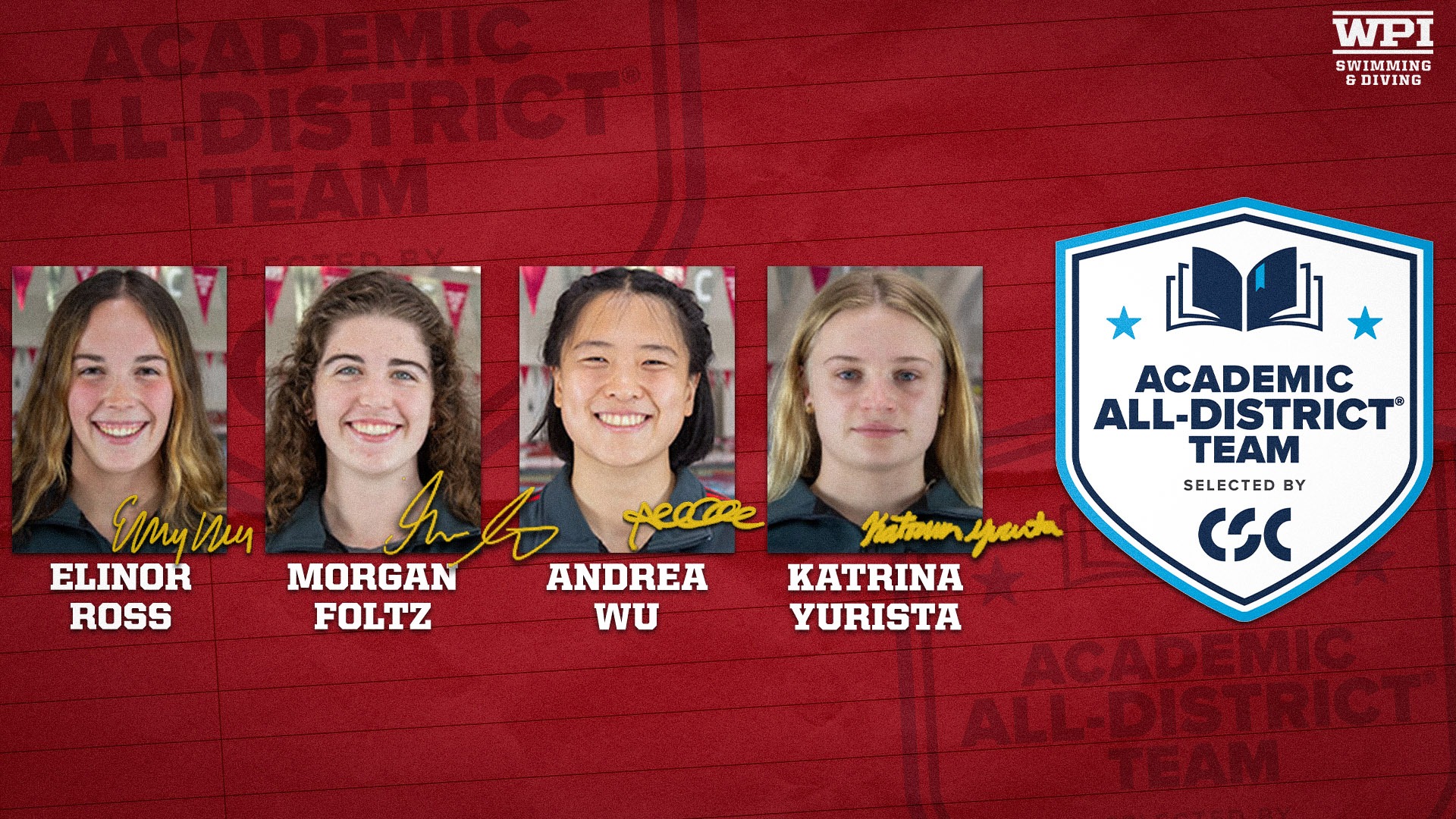 Andrea Wu - 2023-24 - Swimming and Diving - Worcester Polytechnic Institute