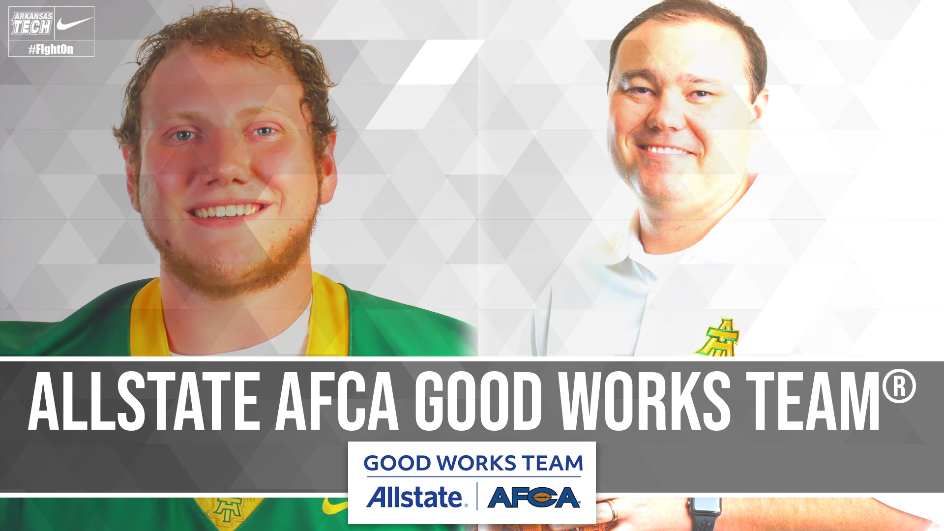 Garrett Jaster named nominee for 2022 Allstate AFCA Good Works Team®; Kyle Shipp nominee as head ...