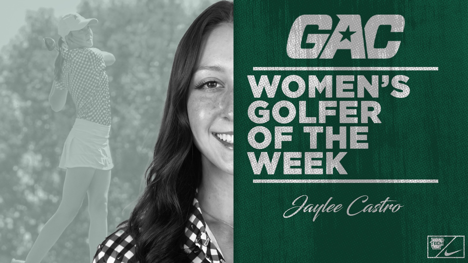 Jaylee Castro named GAC Women’s Golfer of the Week - Arkansas Tech ...