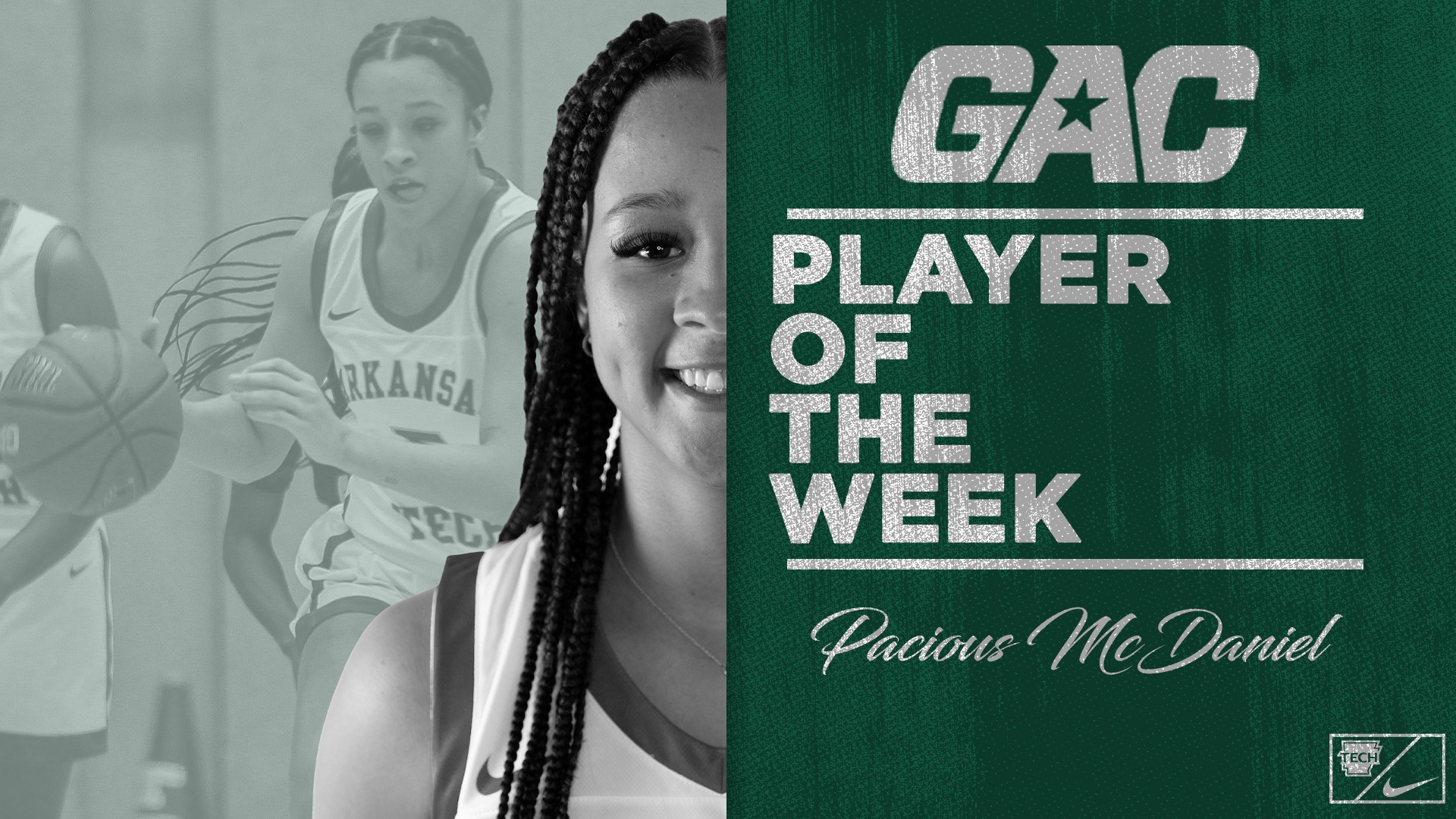 McDaniel named GAC Women’s Basketball Player of the Week - Arkansas ...