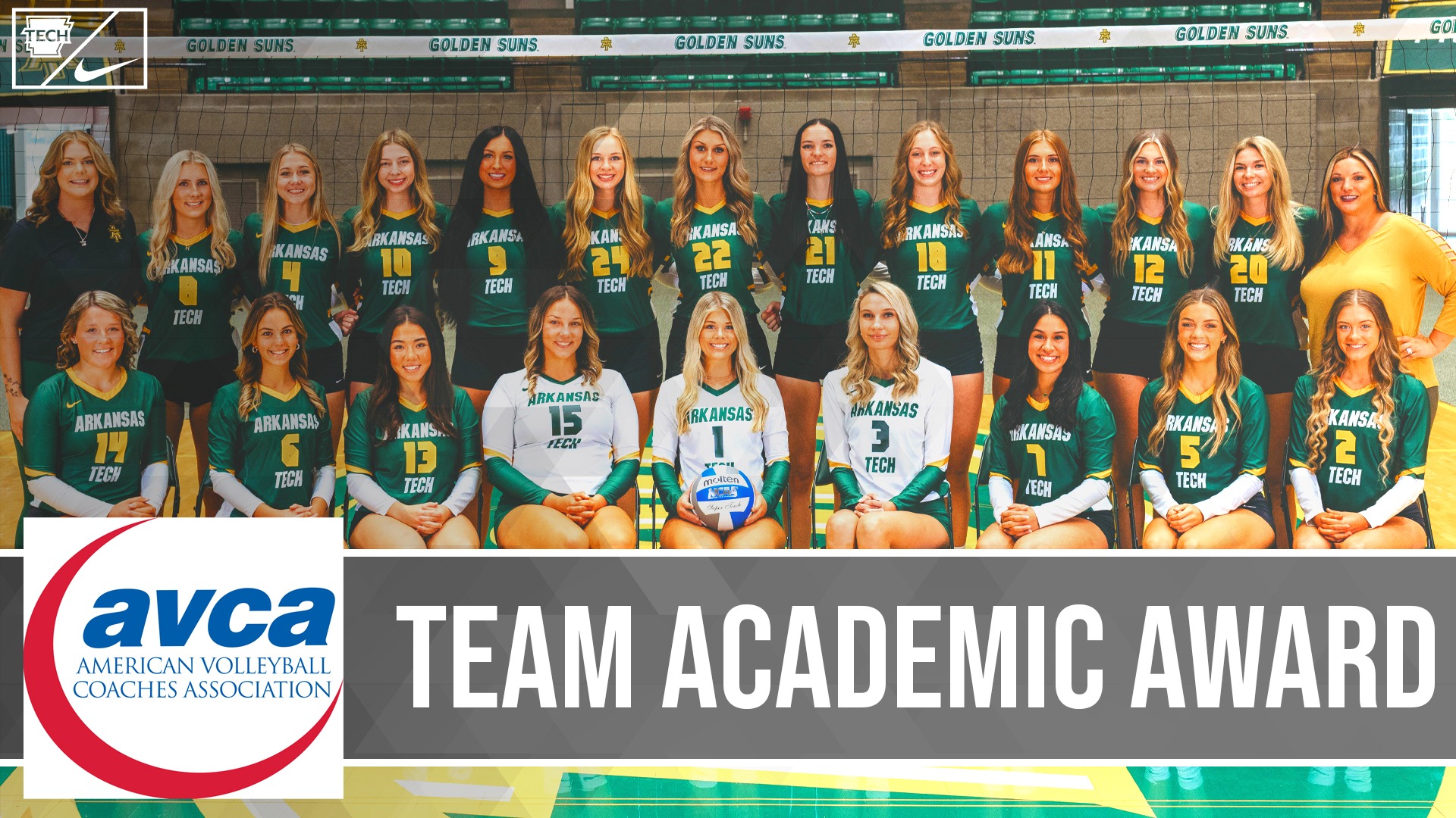 Golden Suns volleyball records seventh-straight AVCA Team Academic ...