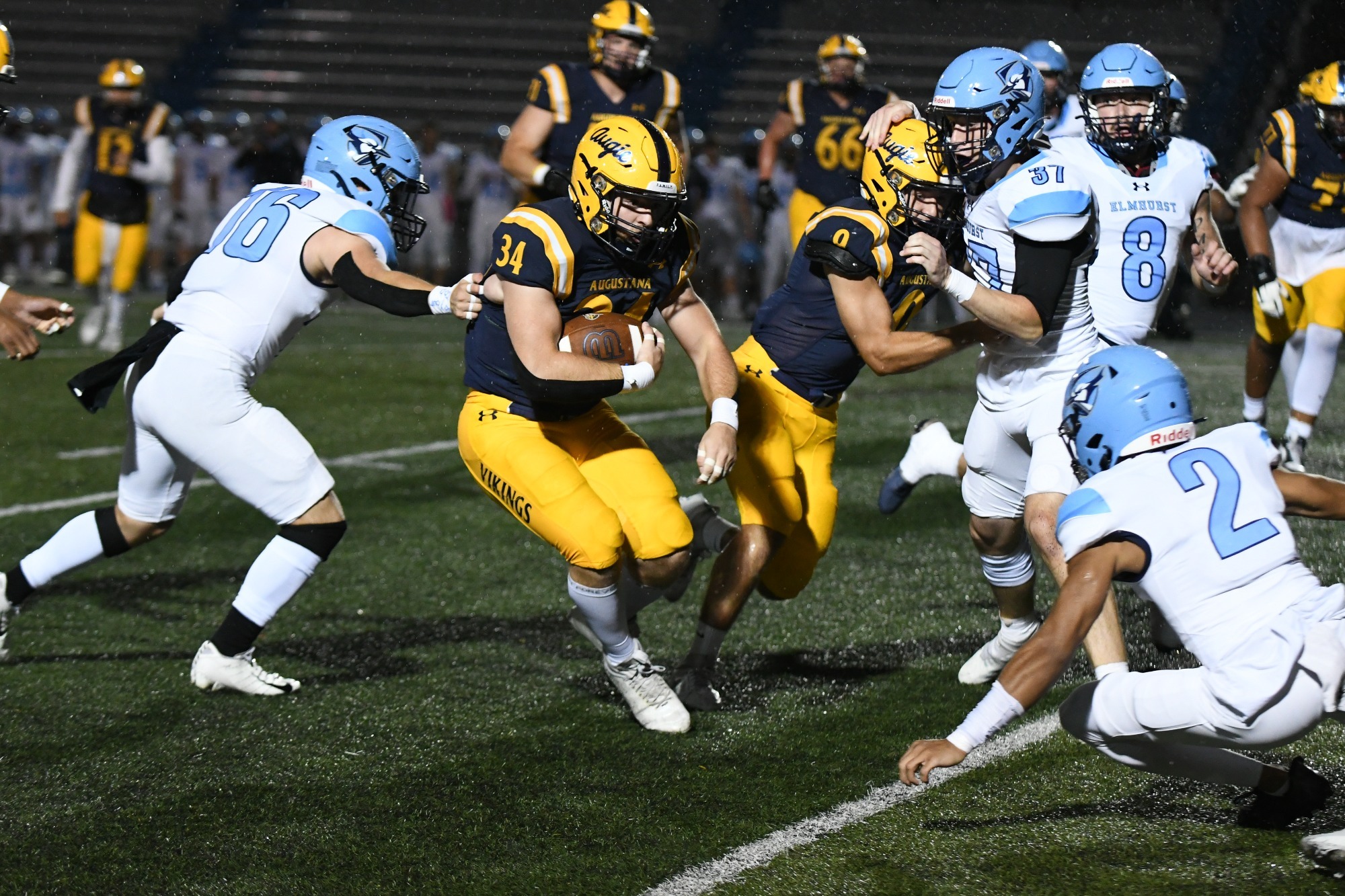 Vikings set program record for points in 74-6 win over Elmhurst ...