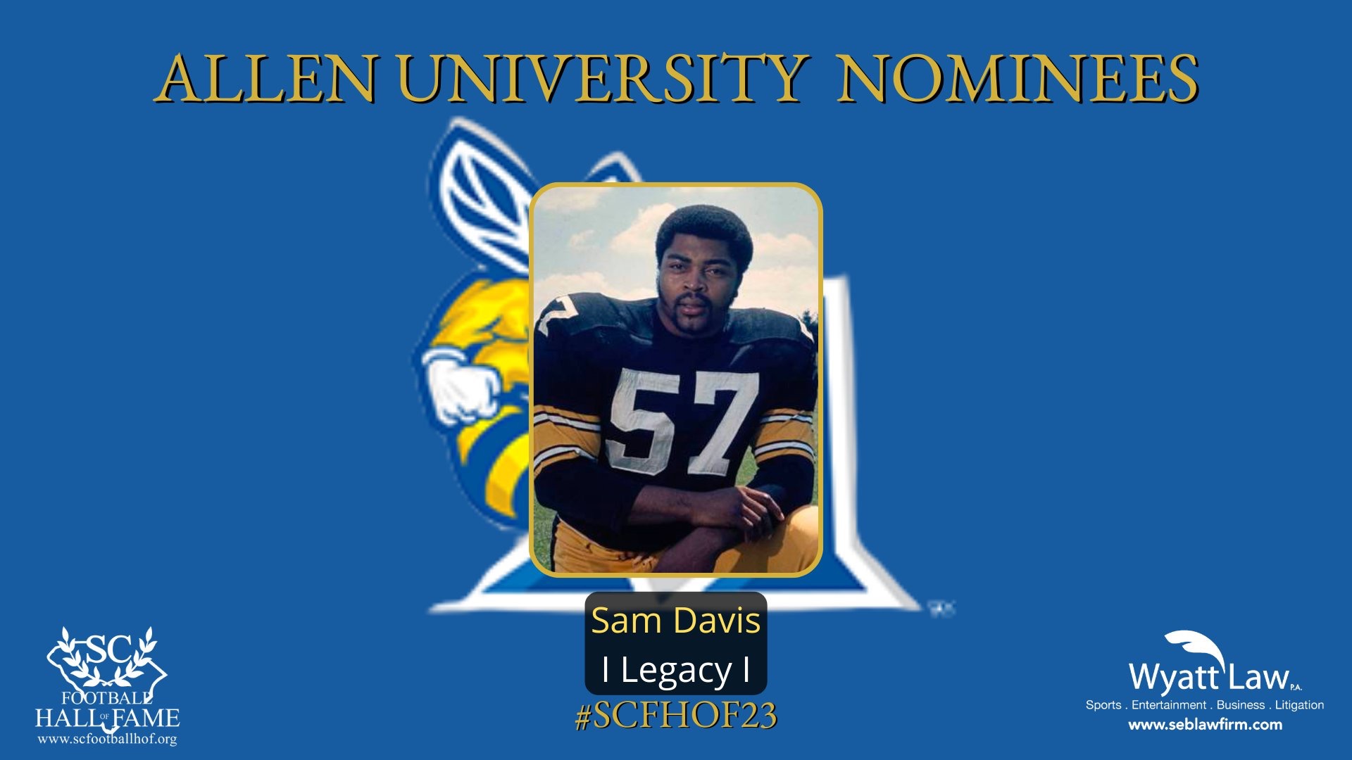 Vote for Allen and Steelers Legend Sam Davis for 2023 Hall of Fame ...