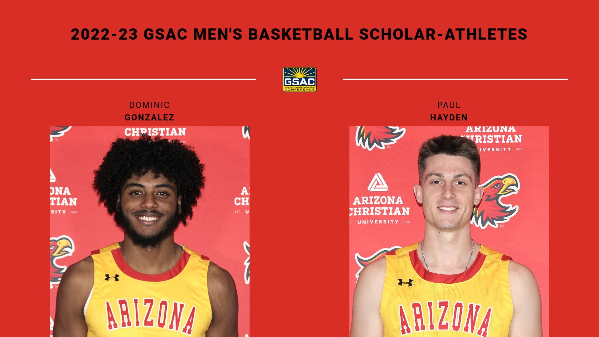 Hayden And Gonzalez Named GSAC Scholar-Athletes - Arizona Christian ...