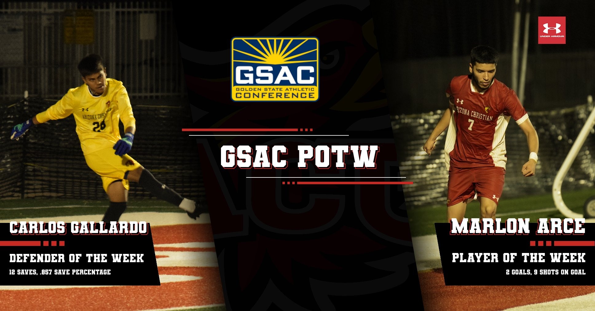 Gallardo, Arce sweep GSAC Player of the Week selections - Arizona ...