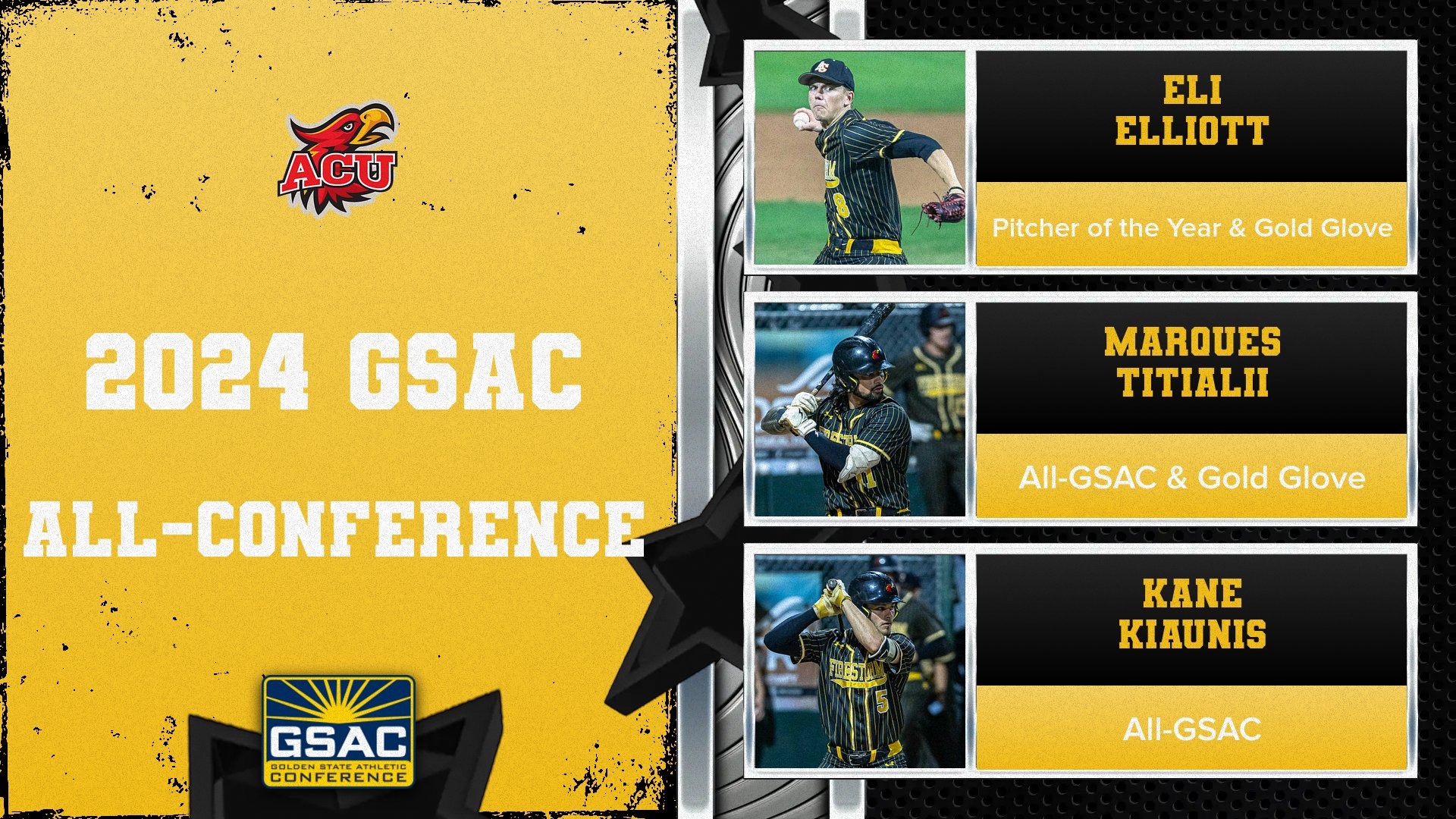 Elliott, Titialii, Kiaunis Awarded All-GSAC - Arizona Christian University