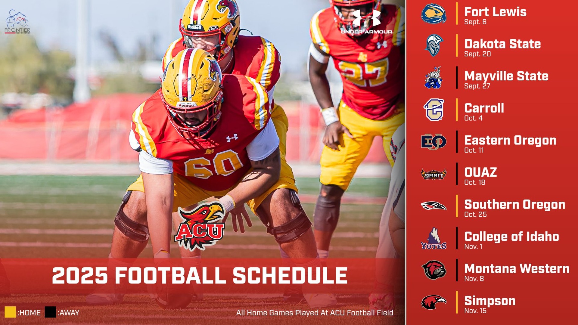 ACU Football Announces 2023 Schedule - Arizona Christian University
