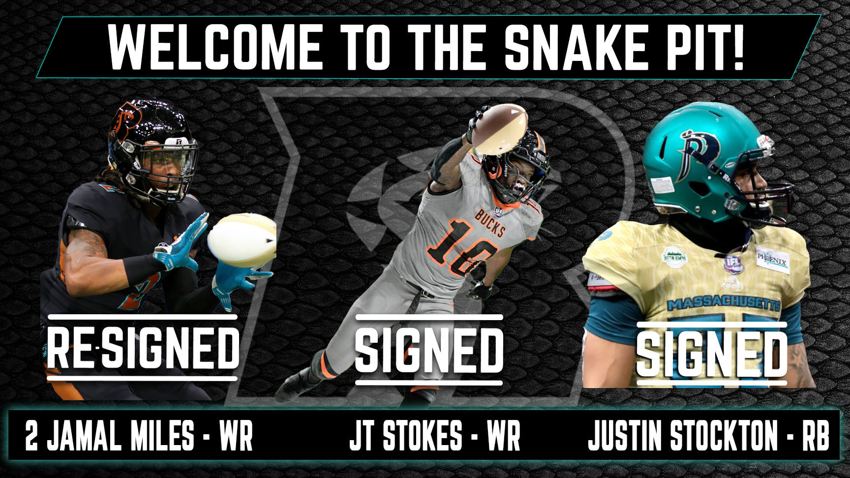 ARIZONA ADDS MILES, STOCKTON AND STOKES TO BOOST OFFENSE - Arizona Rattlers