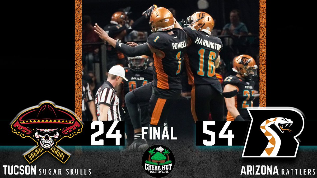 RECAP: RATTLERS GET REVENGE AGAINST TUCSON, 54-24. - Arizona Rattlers