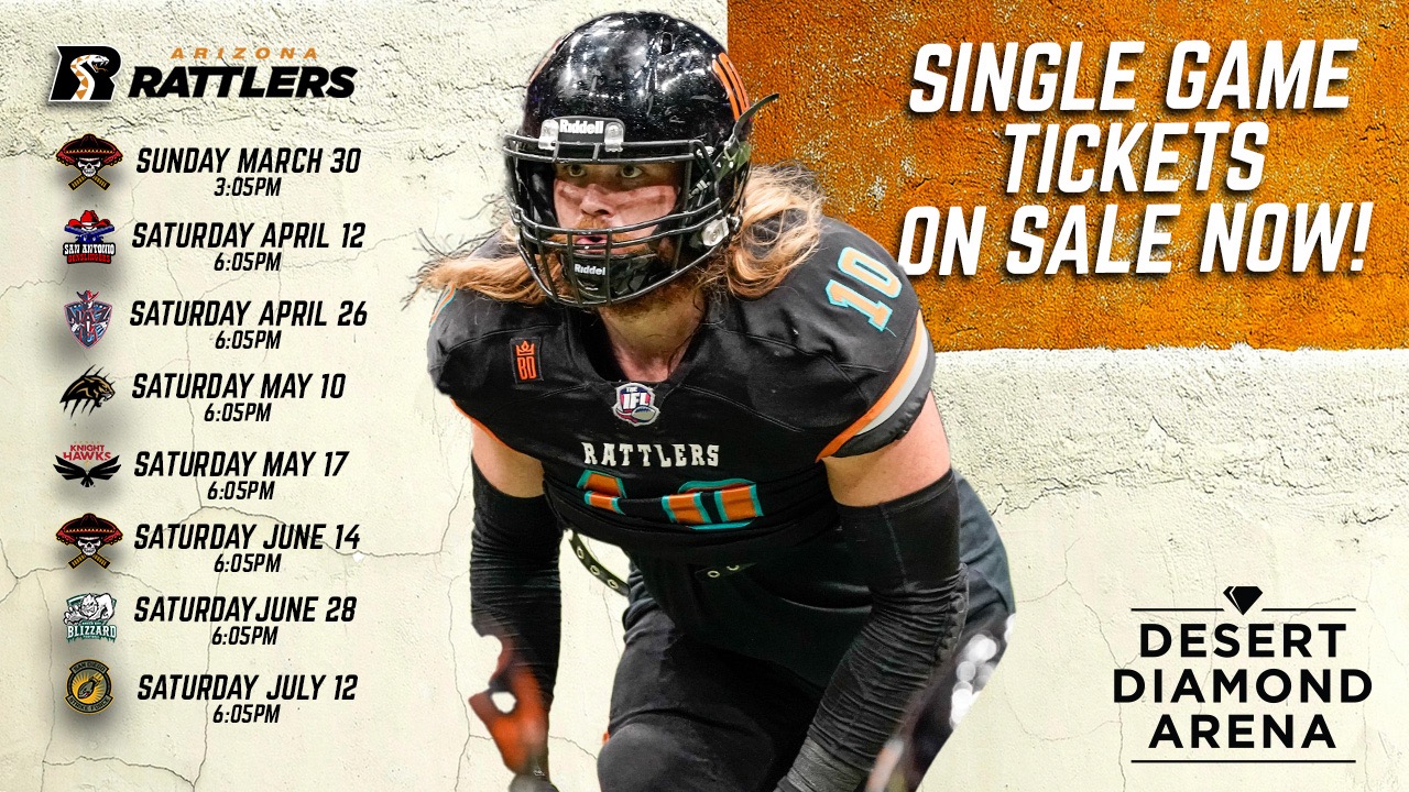 Arizona Rattlers 2025 Schedule Release - Season Tickets on Sale Now ...