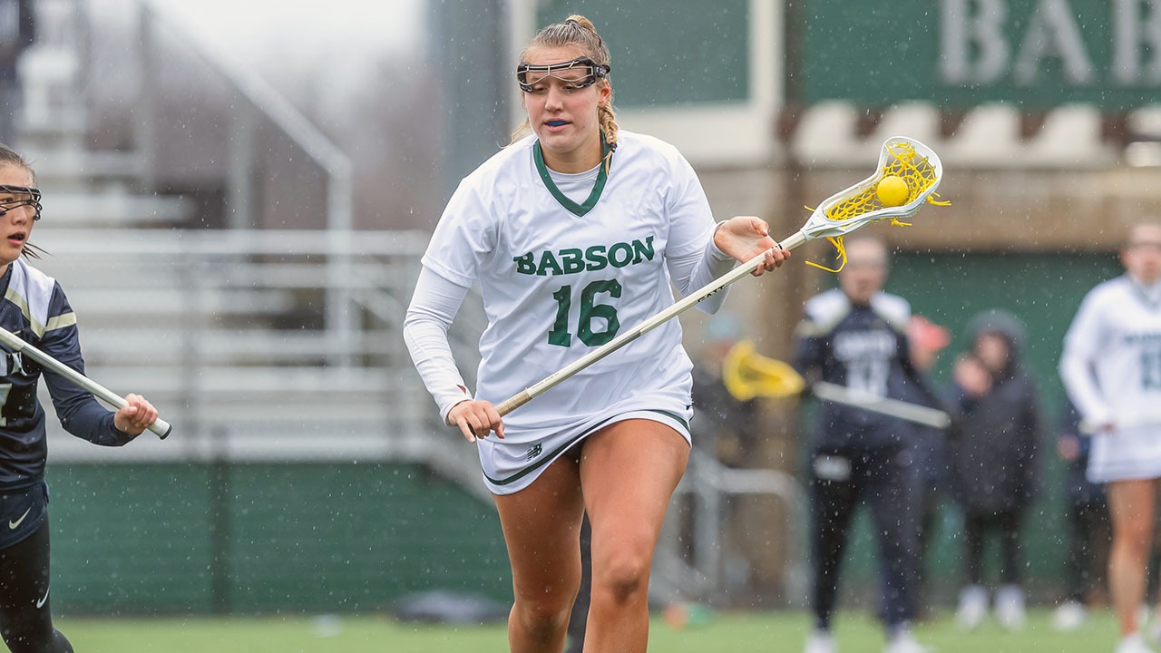 No. 23 Women’s Lacrosse Rolls Past Mount Holyoke, 22-1 - Babson College