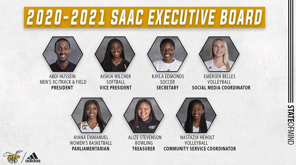 announces 2020-21 SAAC officers - Alabama State University Athletics