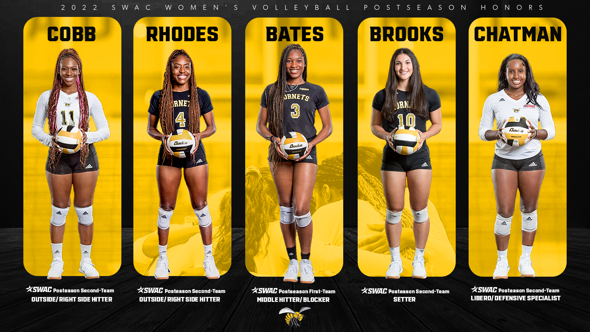 Five Lady Hornets Selected to All-SWAC Volleyball Team - Alabama State ...