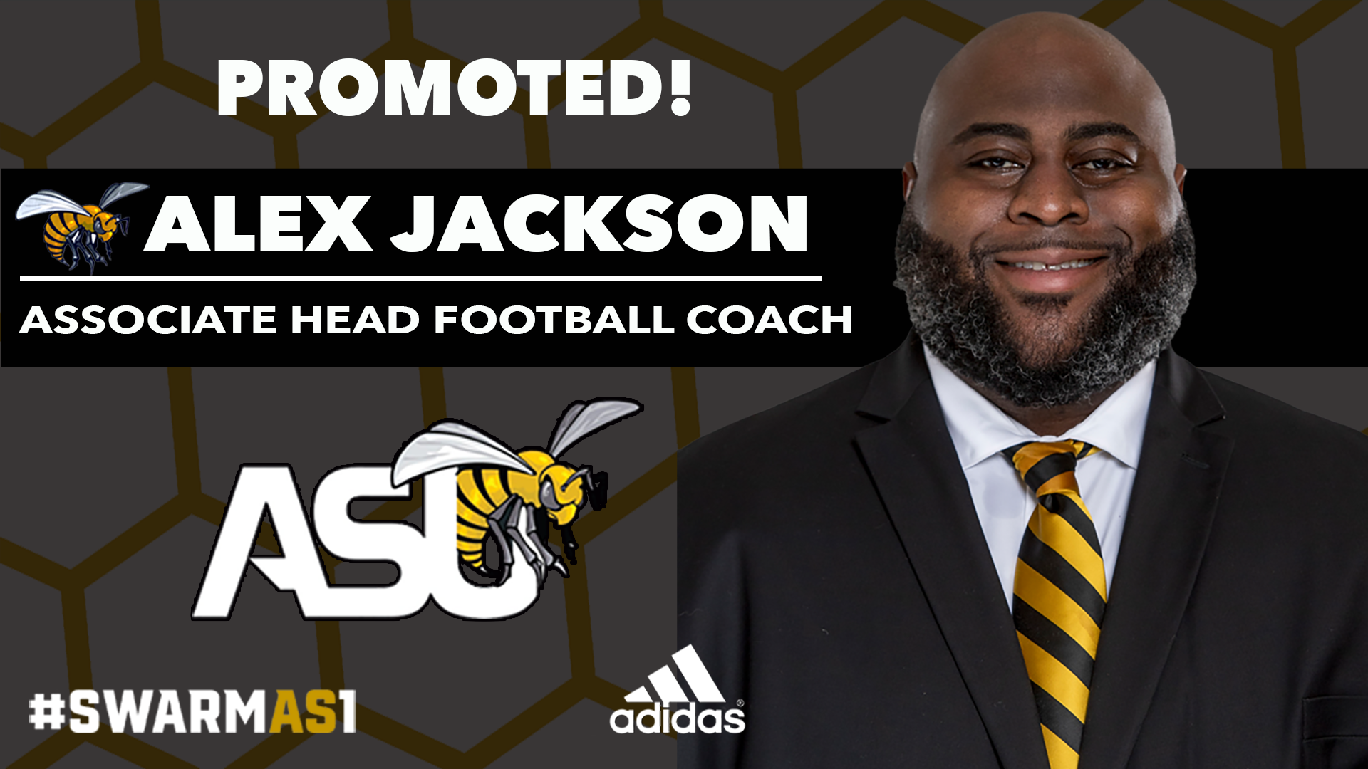 Alex Jackson Promoted to Associate Head Football Coach - Alabama State ...