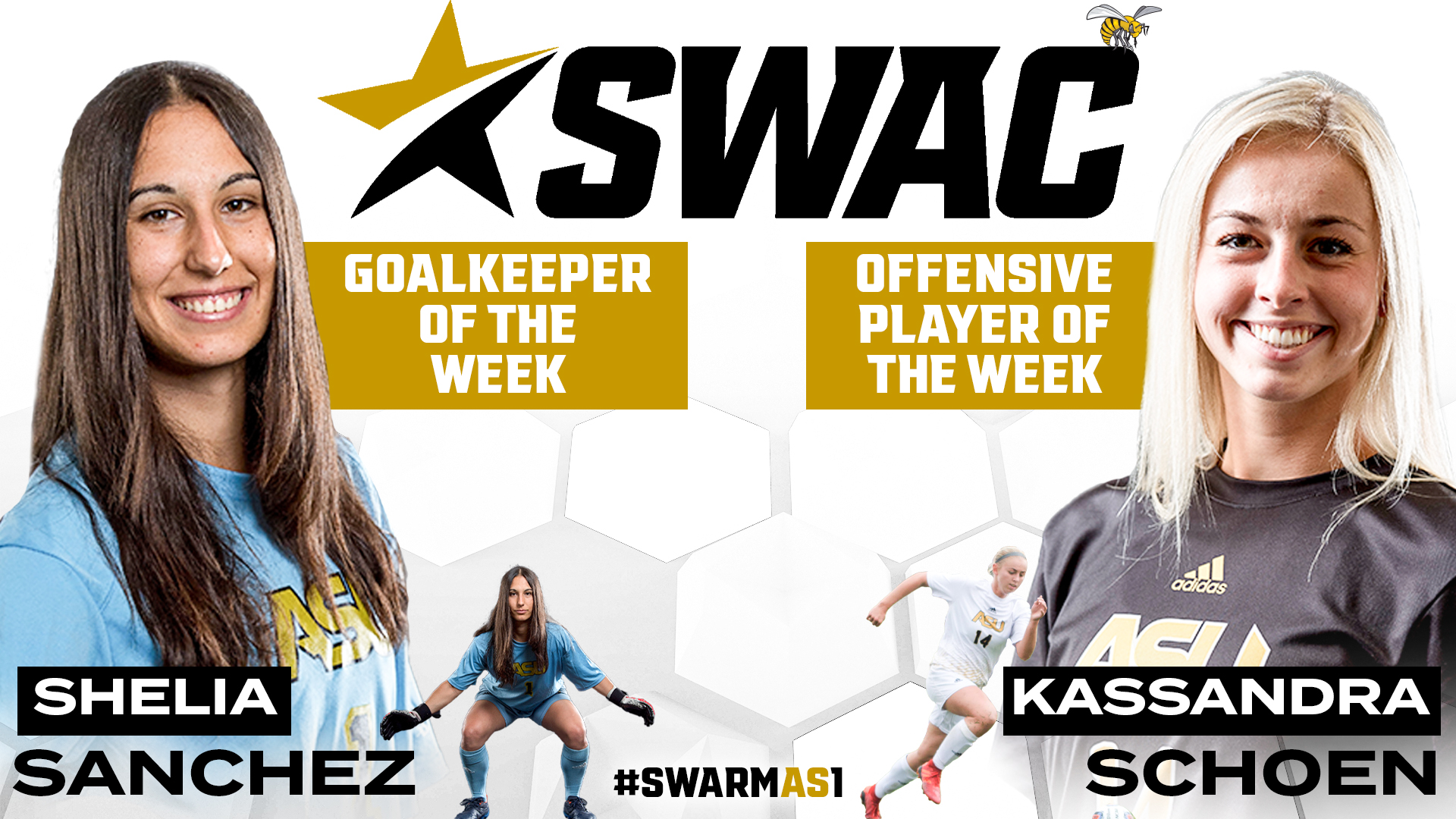 Shoen and Sanchez Earn Conference POTW Honors - Alabama State ...