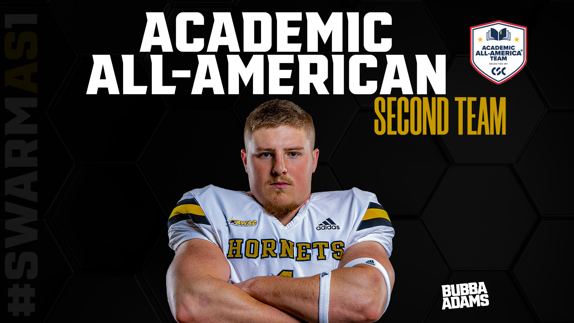Colton Adams Named CSC Academic All-American - Alabama State University ...