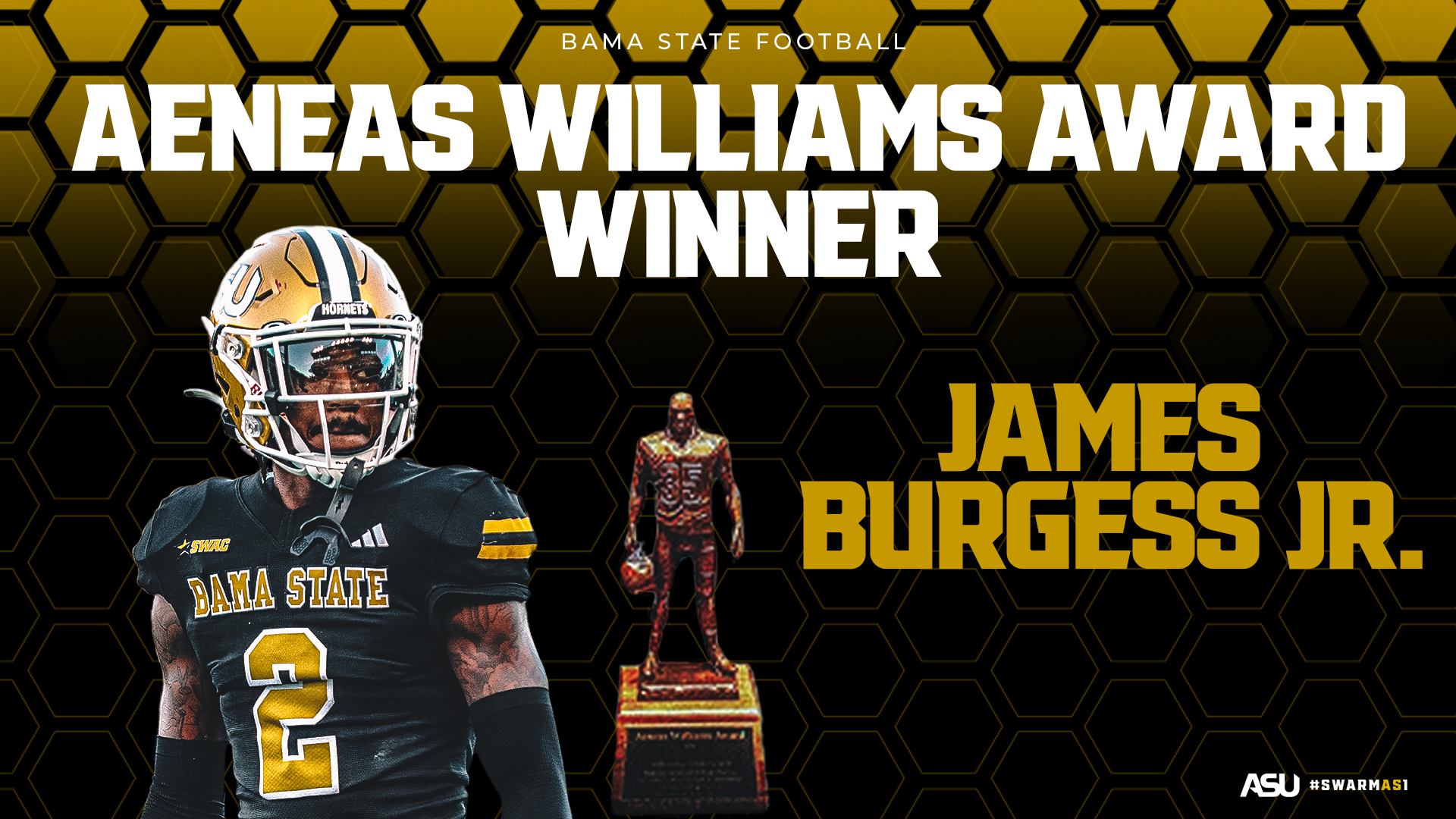ASU's James Burgess Nabs AFCA FCS All-American Honor - Alabama State ...
