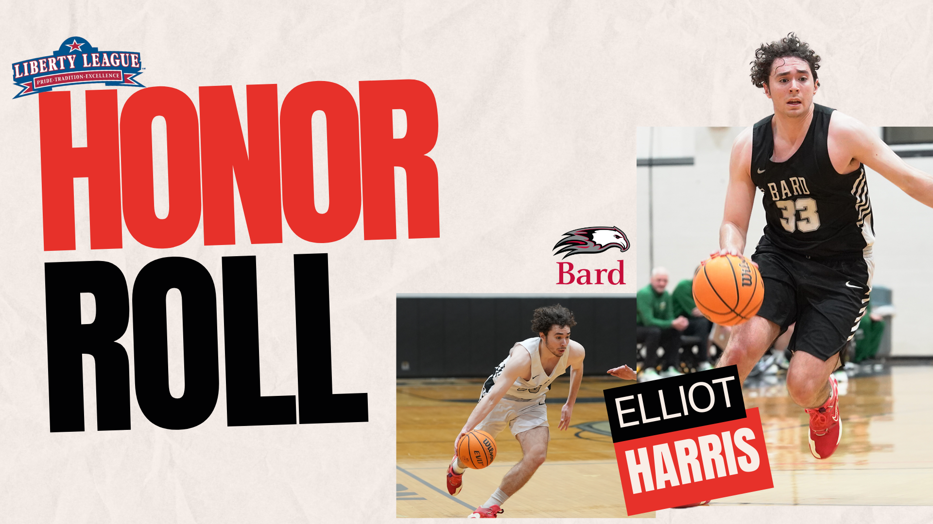 Elliot Harris named to Liberty League Honor Roll - Bard College Athletics