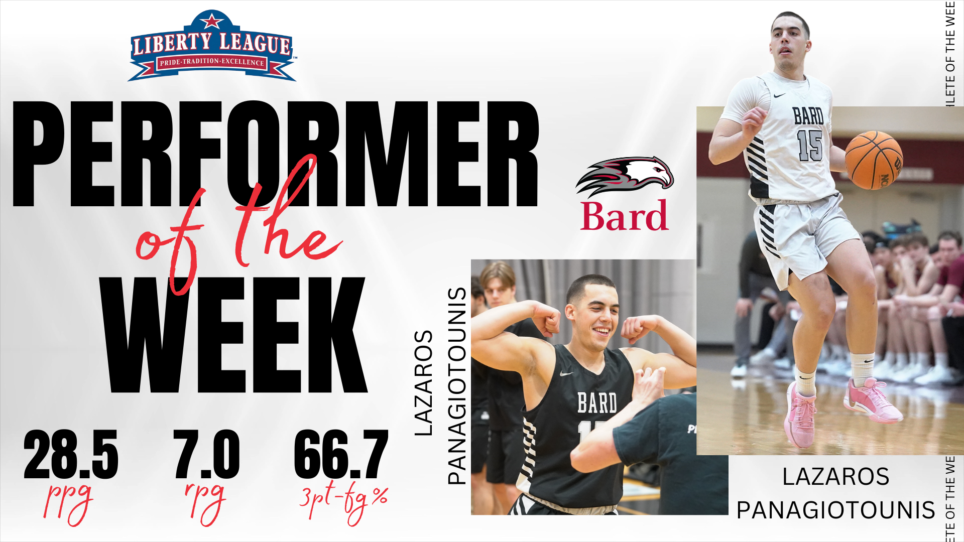 Lazaros Panagiotounis named Liberty League Performer of the Week - Bard ...