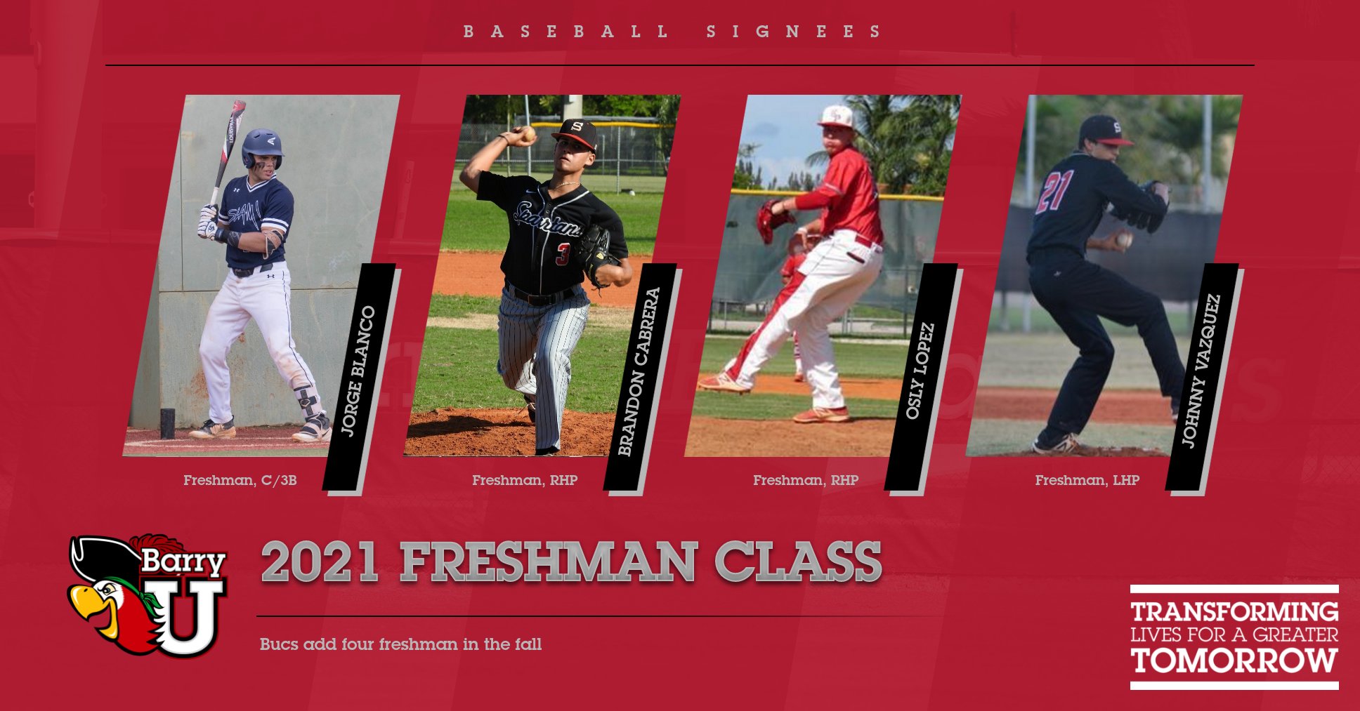Baseball Adds Four Freshmen For 2021 - Barry University Athletics