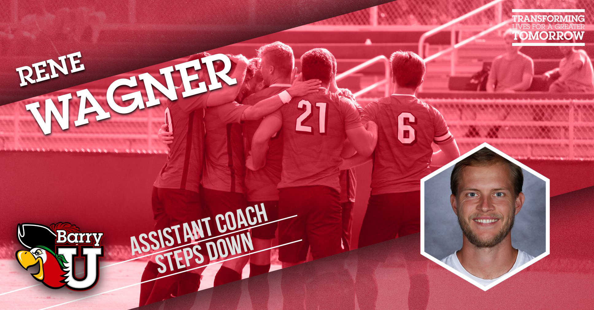 Wagner Steps Down As Men's Soccer Assistant - Barry University Athletics