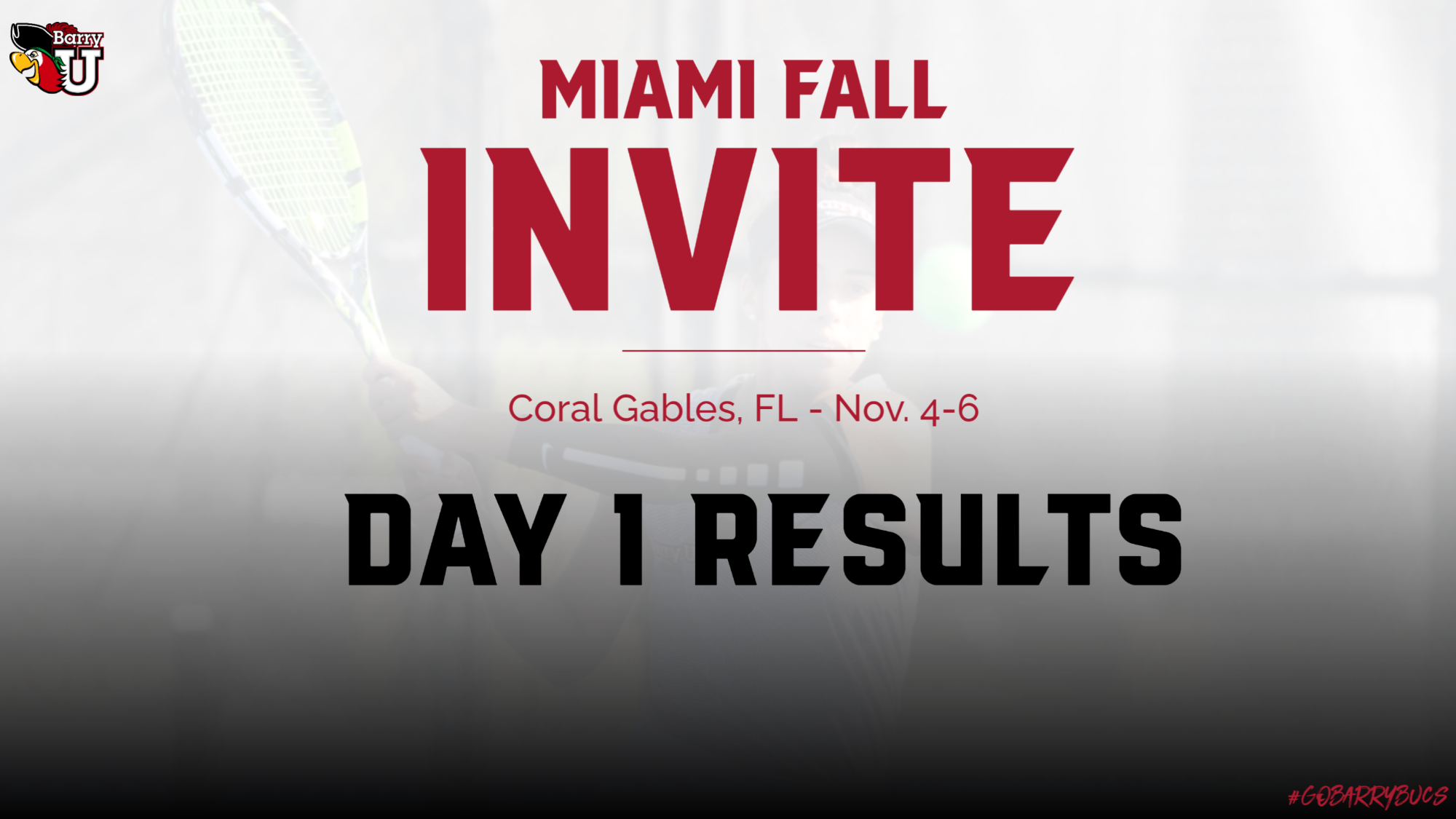 Women's Tennis Completes First Day At Miami Fall Invite - Barry ...