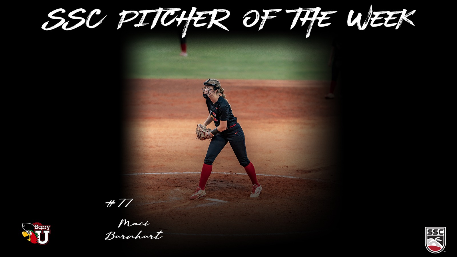 Barnhart Wins SSC Softball Pitcher of the Week - Barry University Athletics