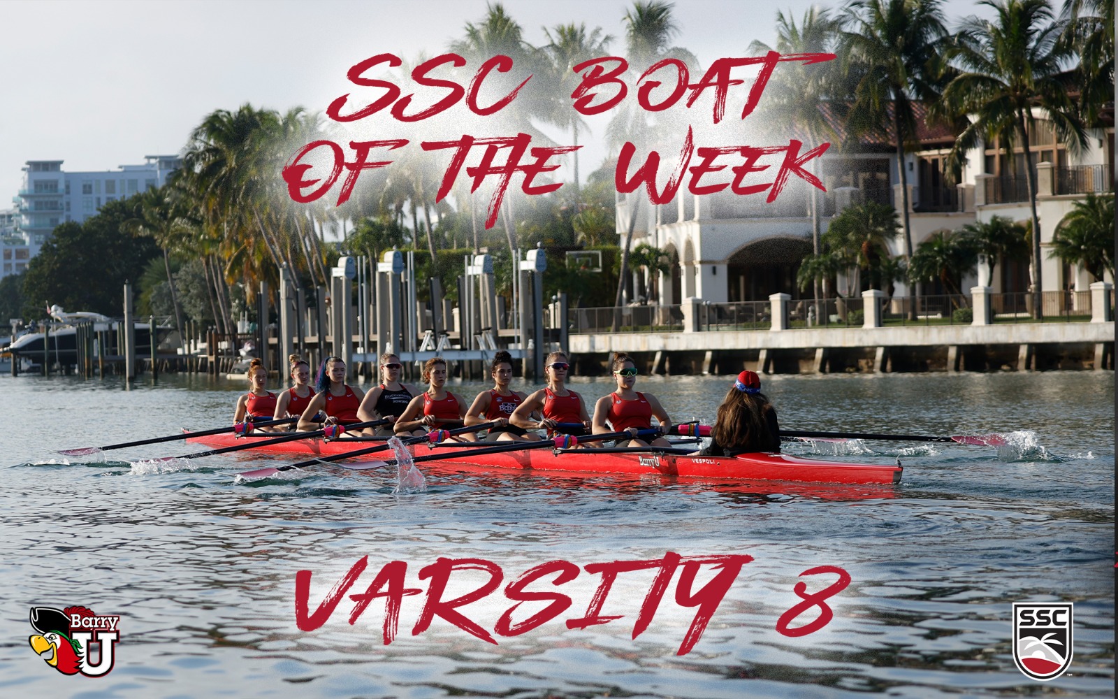 Rowing Varsity Eight Boat Named SSC Boat of the Week - Barry University ...